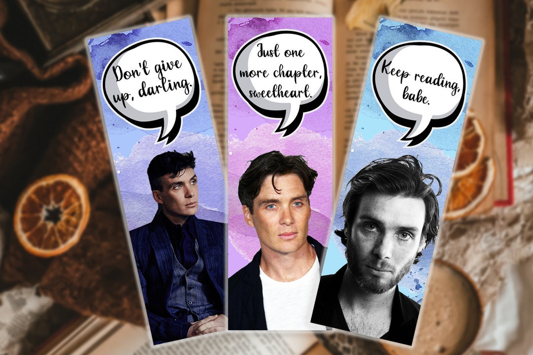 Cillian Murphy Bookmarks, Glossy Laminated Book Page Holder, Reader ...