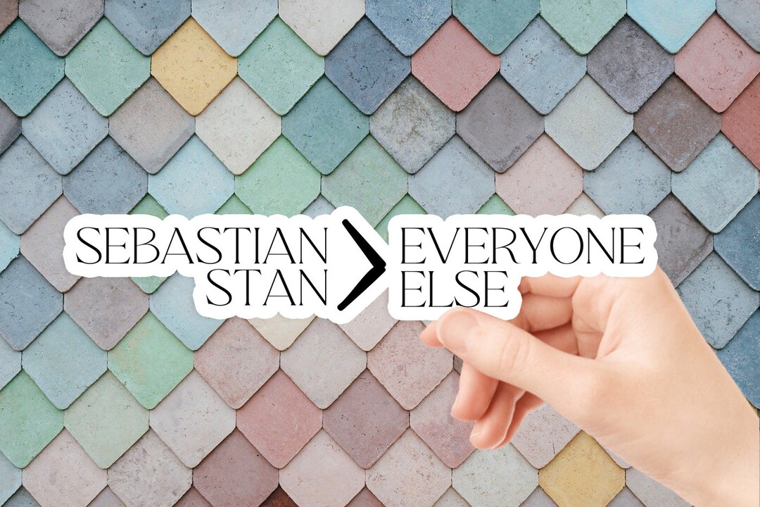 Sebastian Stan Everyone Else Sticker, Seb Stan Sticker, Waterproof ...