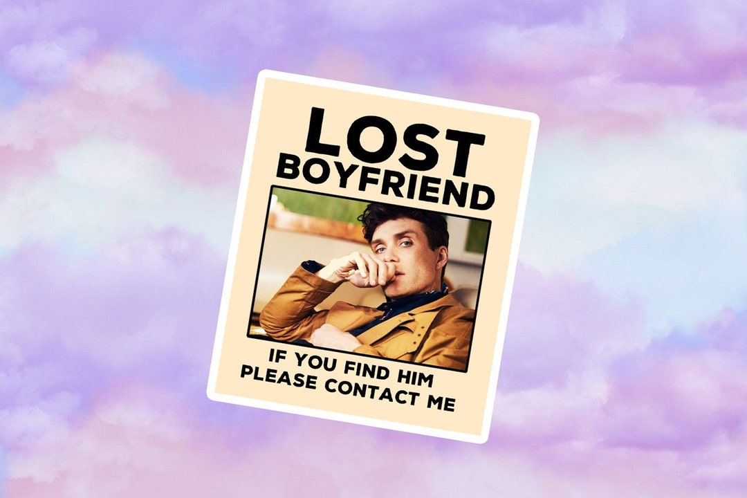 Cillian Murphy Lost Boyfriend Sticker, Laptop Decal, Fan Gift,cillian ...
