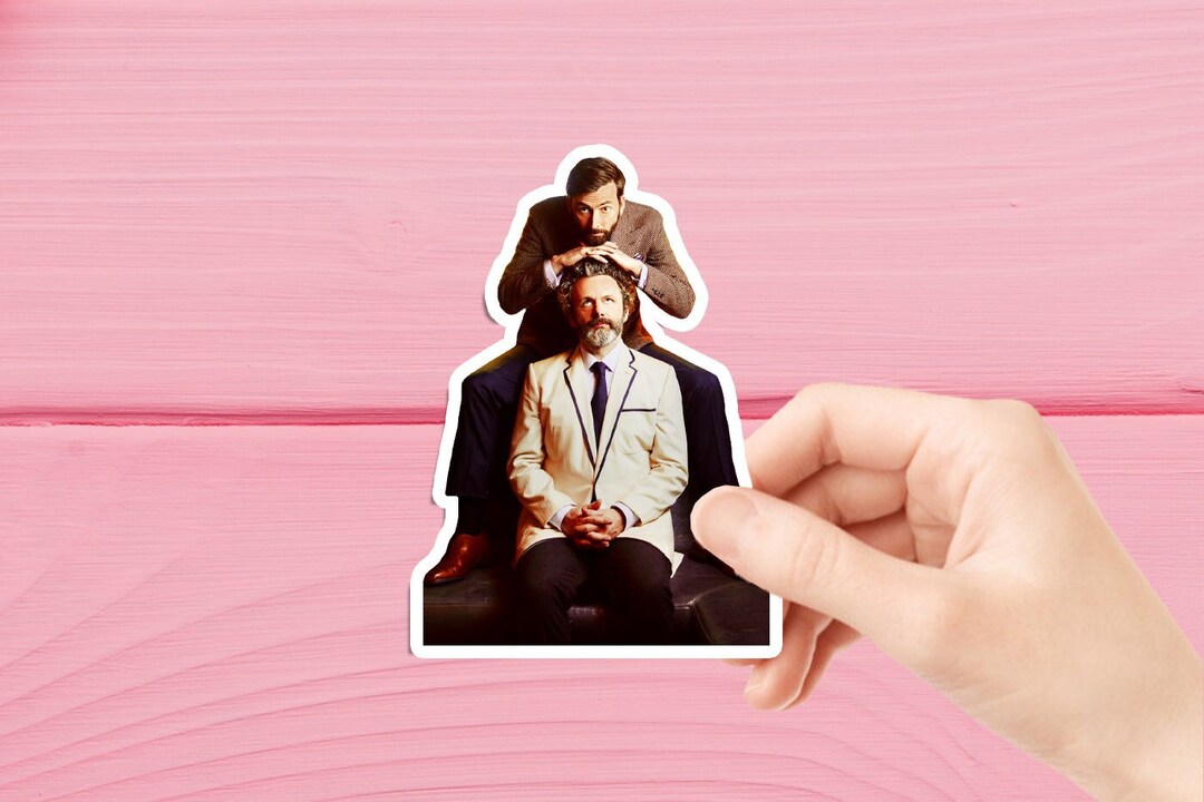 David Tennant and Michael Sheen Sticker Waterproof Sticker - Etsy