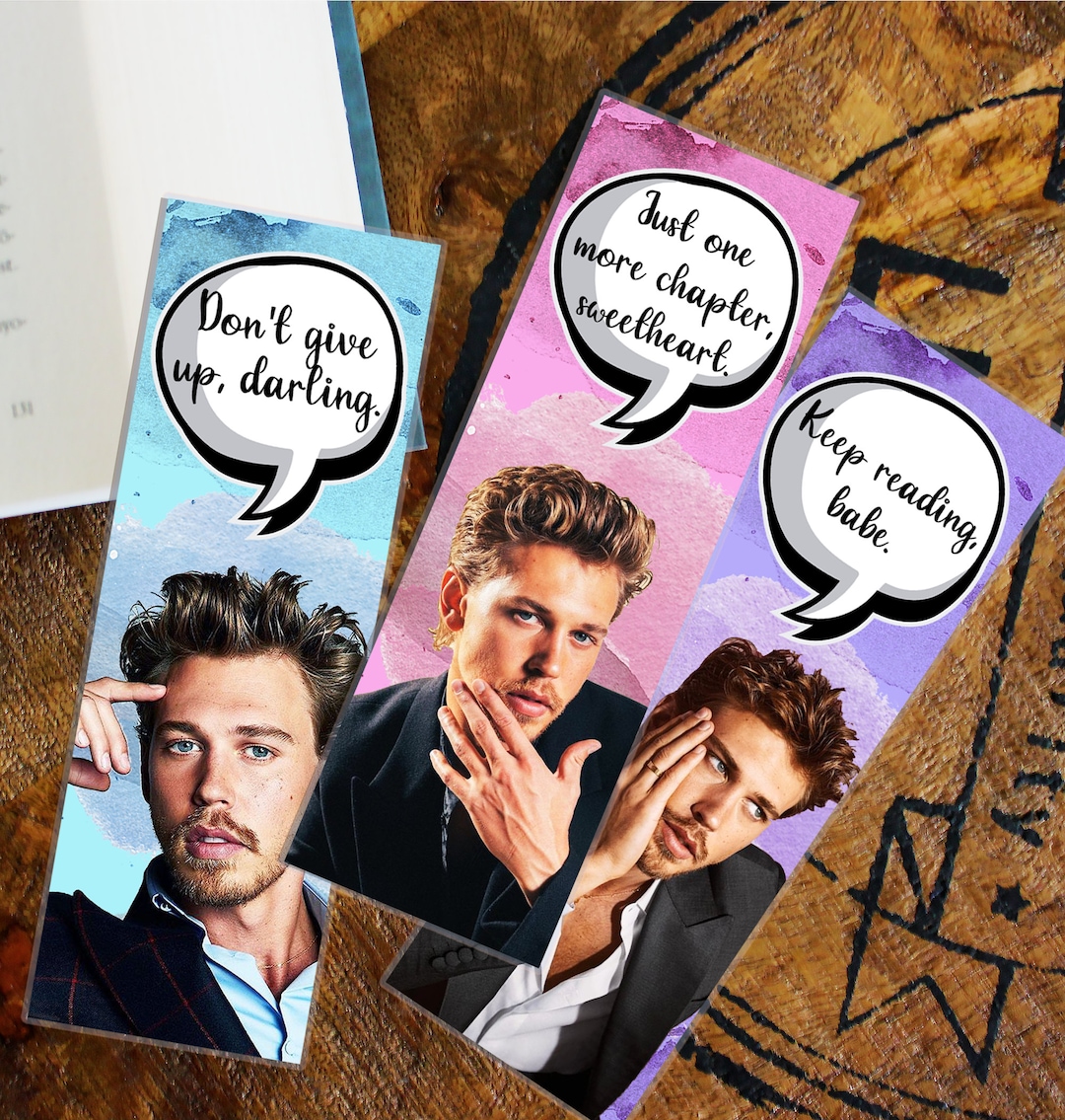 Austin Butler Bookmarks, Austin Butler Inspired Bookmark, Handmade Book ...