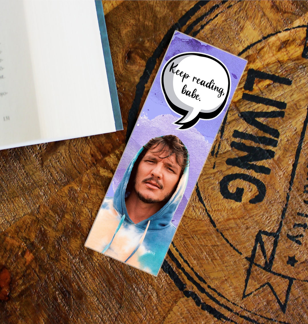 Pedro Pascal Bookmark, Pedro Pascal Inspired Bookmark, Handmade Book ...