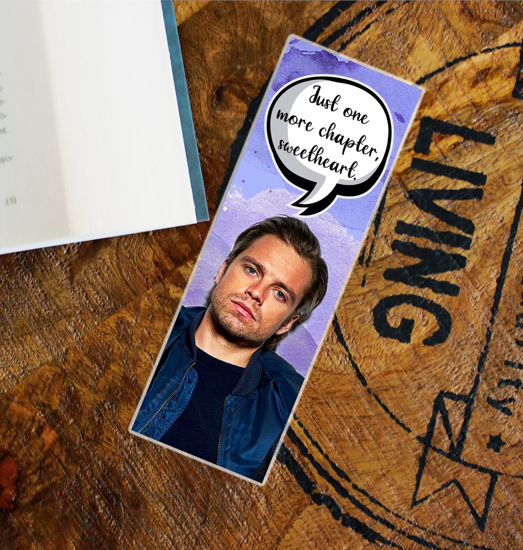 Sebastian Stan Bookmark - Etsy