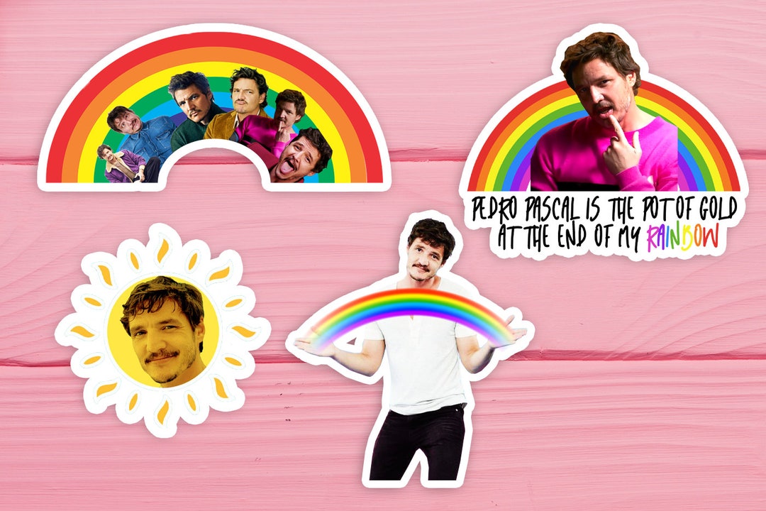 Pedro Pascal Sticker, Laptop Decal, Fan Gift, Pedro Pascal Merchandise ...