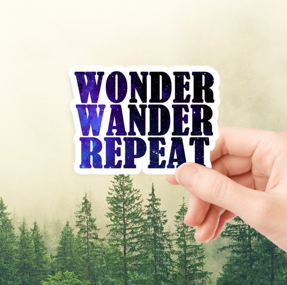Papercraft Embellishments Wonder Wander Repeat Sticker Scrapbooking ...