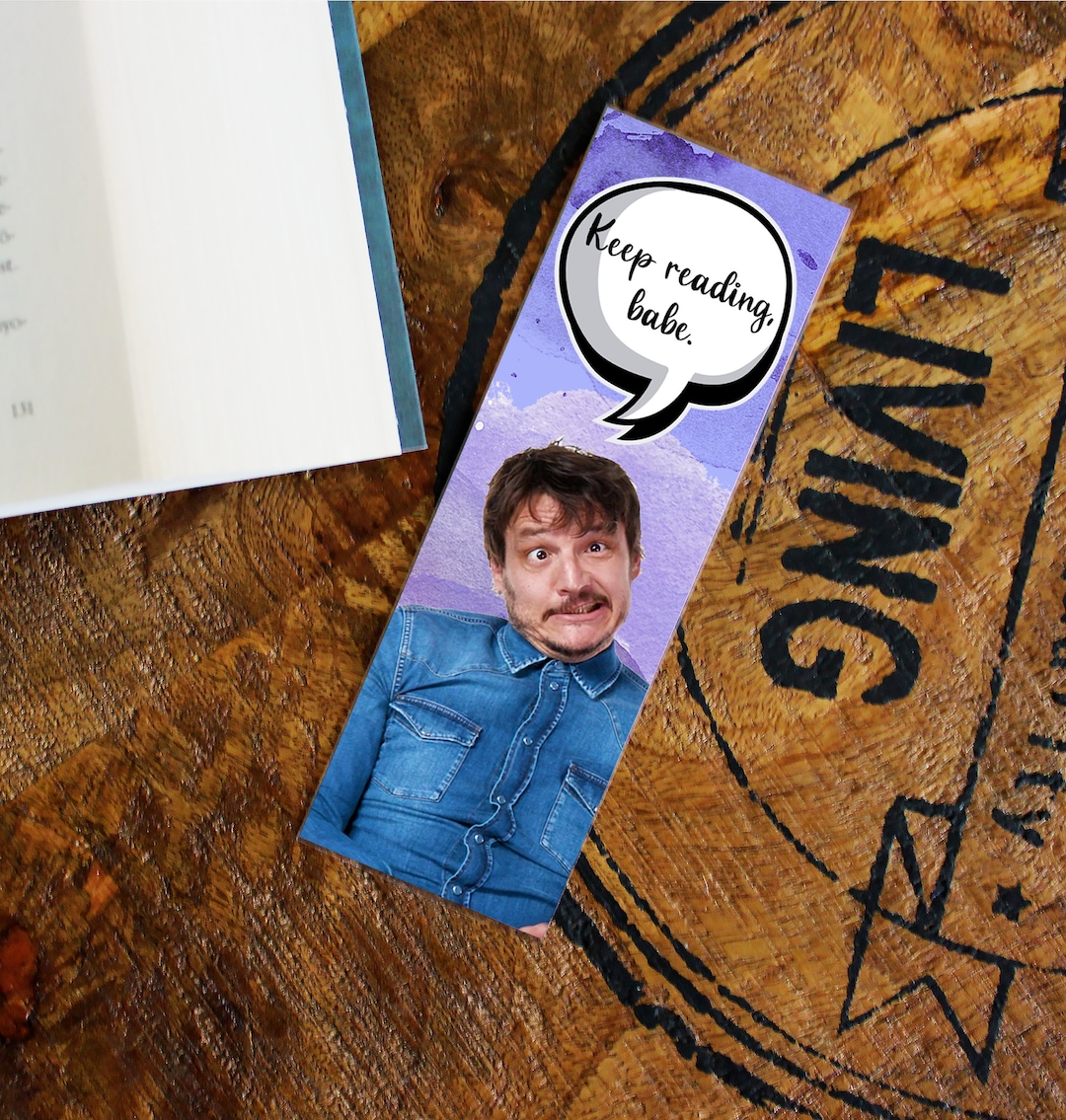 Pedro Pascal Bookmark, Pedro Pascal Inspired Bookmark, Handmade Book ...
