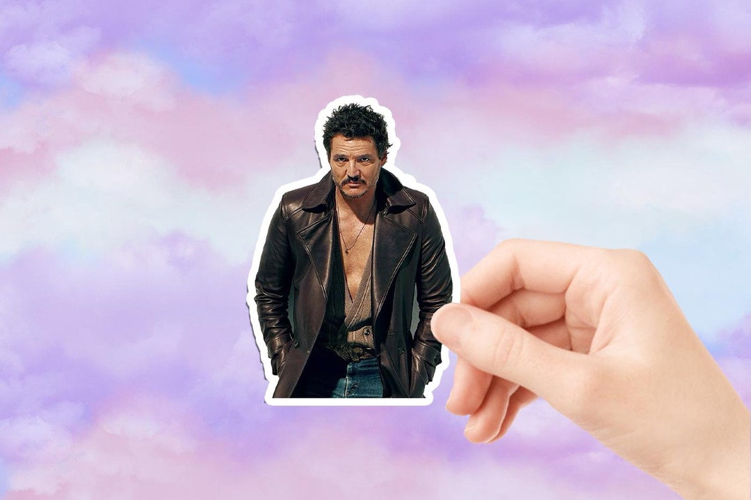 Pedro Pascal Sticker, Laptop Decal, Fan Gift, Pedro Pascal Merchandise ...