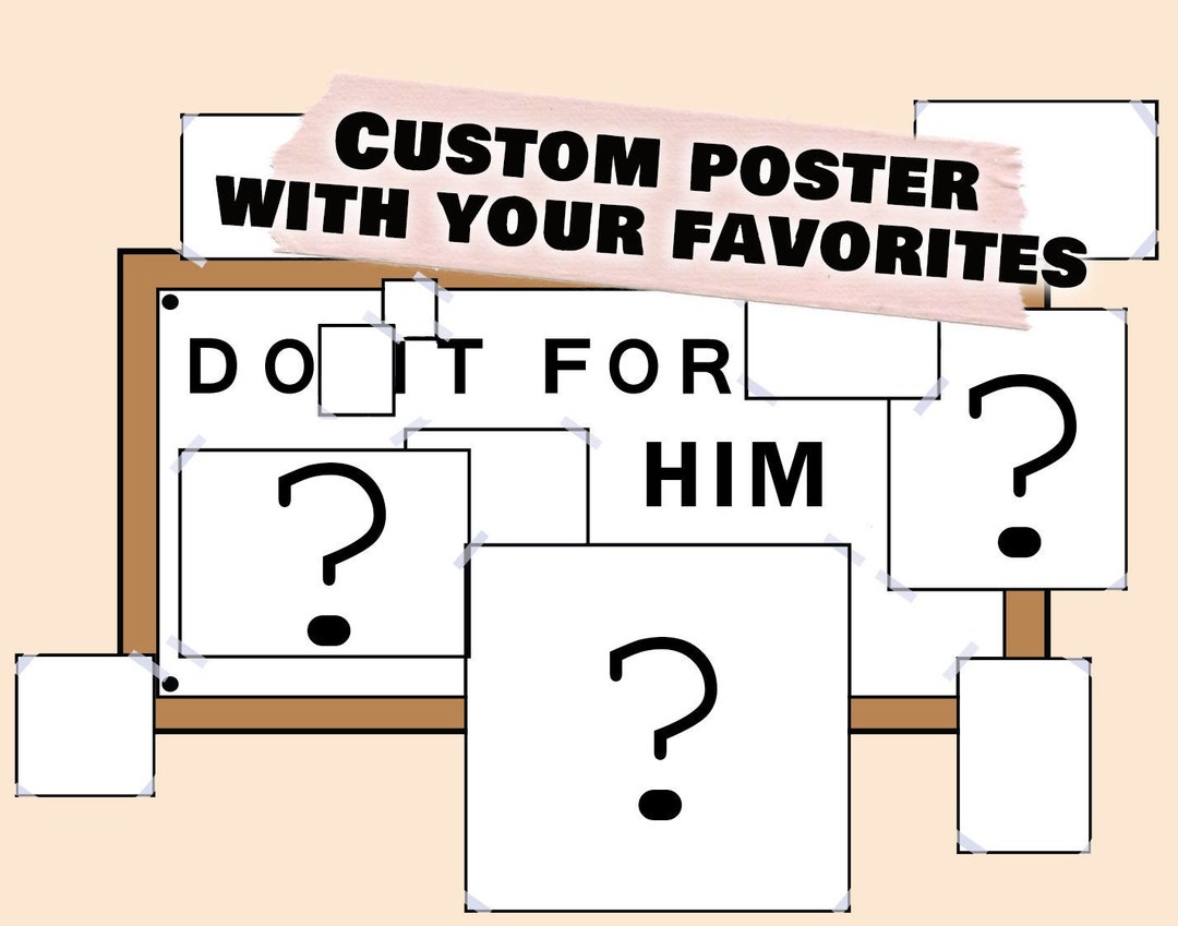 Custom Motivational Poster With Your Favorites A/4 - Etsy