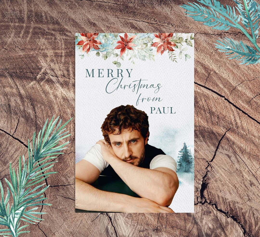 Paul Mescal Christmas Card - Etsy
