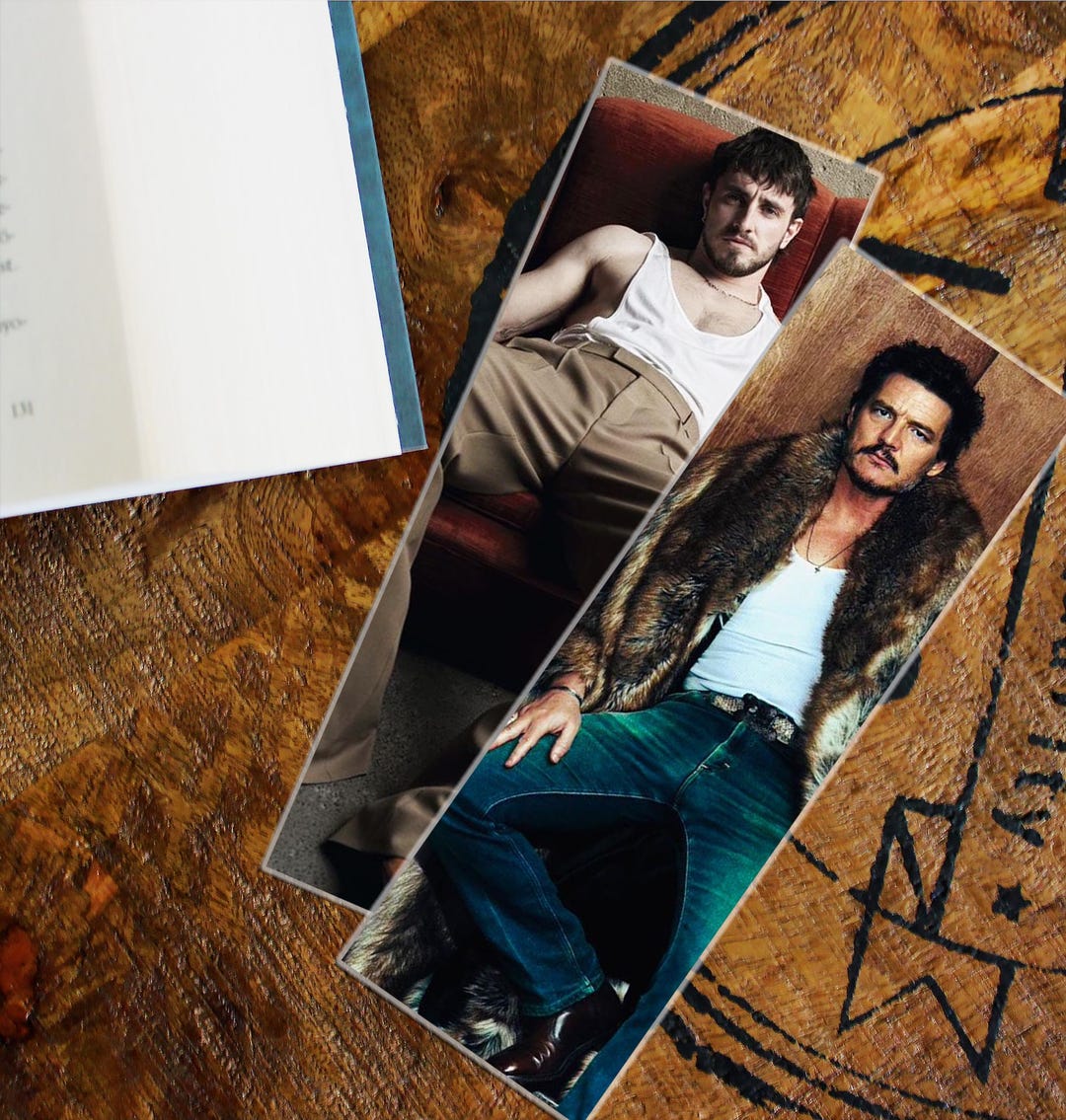 Pedro Pascal and Paul Mescal Bookmarks, Pedro Pascal and Paul Mescal ...