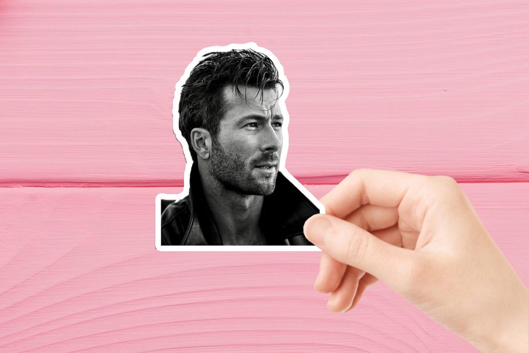 Glen Powell Stickers, Waterproof, Glossy Vinyl Stickers, Glen Powell ...