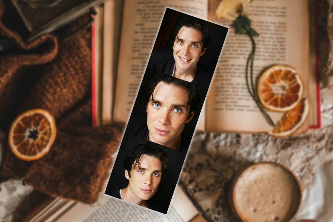 Cillian Murphy Bookmark, Glossy Laminated Book Page Holder, Reader Gift ...