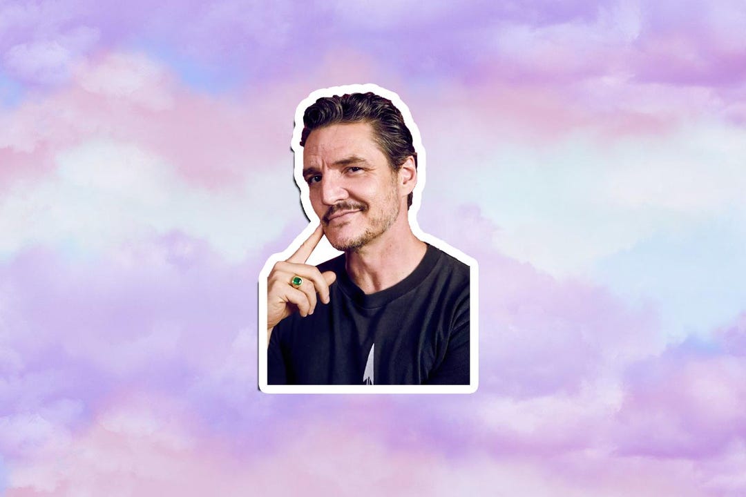 Pedro Pascal Sticker, Laptop Decal, Fan Gift, Pedro Pascal Merchandise ...