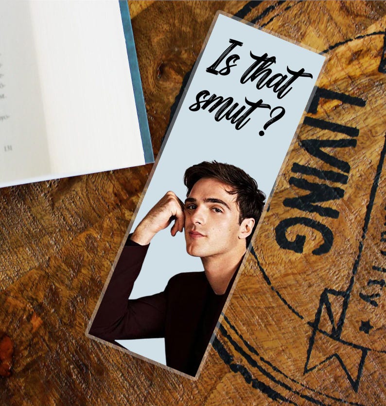 Jacob Elordi Bookmark – "is That Smut?" Glossy Laminated Page Holder - Etsy