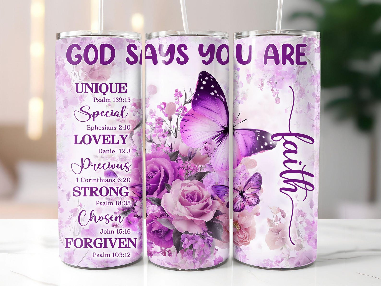 Gods Say You Are 20 Oz Skinny Tumbler Sublimation Design, Motivational ...