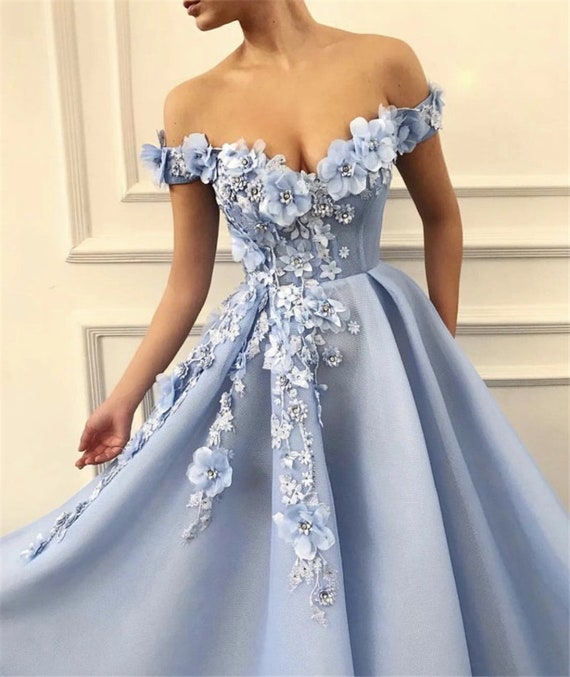 Prettiest Blue Prom Dress In The World