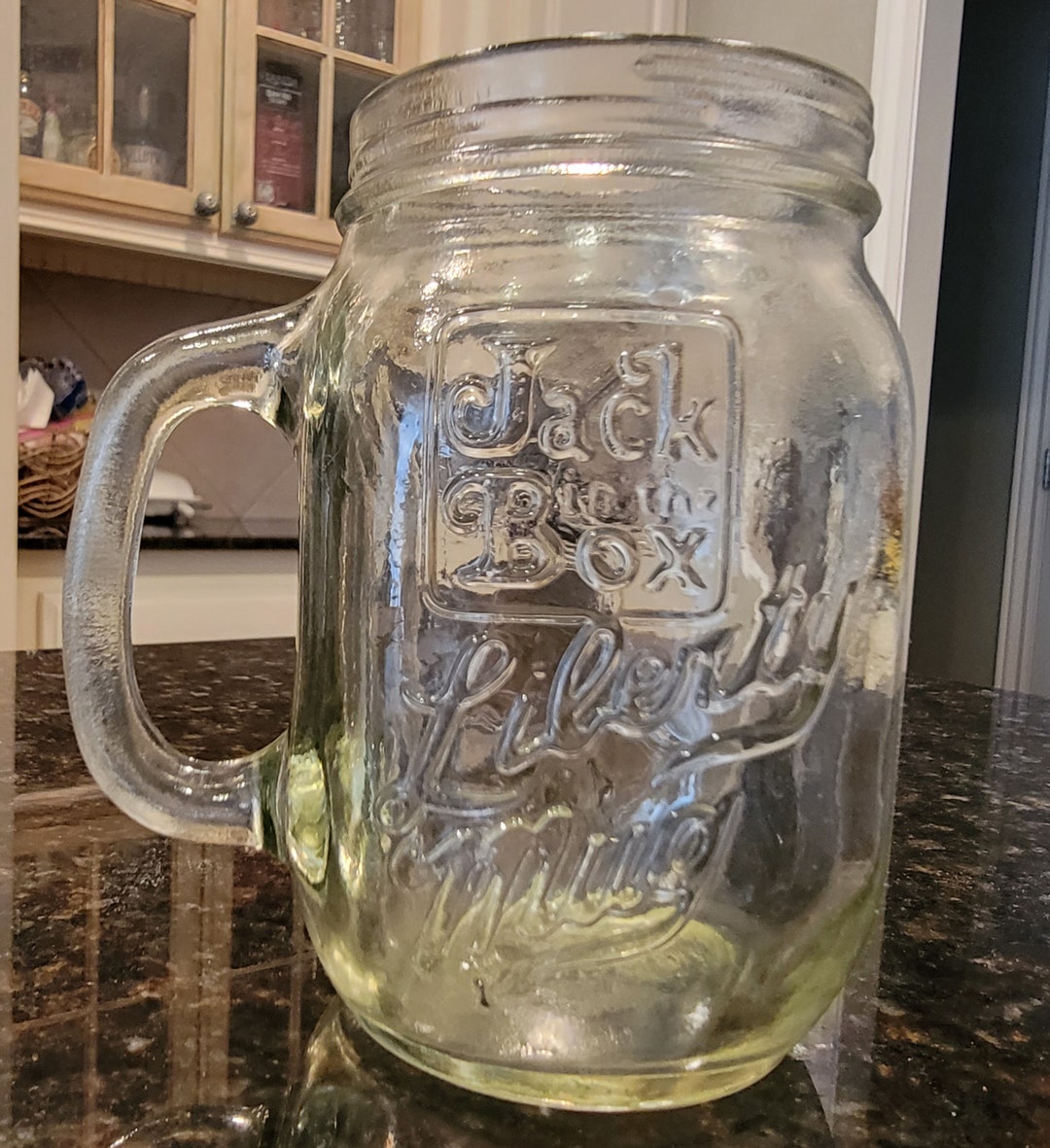 Vintage Jack in the Box Liberty Mason Jar Mug 1976 - Etsy
