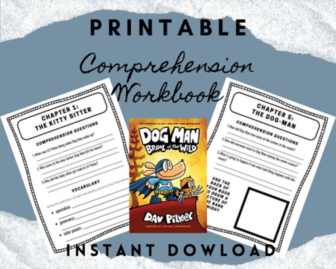 Dog Man Brawl of the Wild (book 6) Comprehension Questions (commercial ...