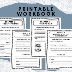 Dog Man and Cat Kid (book 4) Comprehension Questions (commercial Use ...