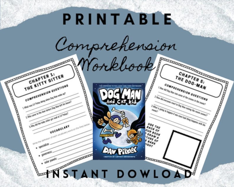 Dog Man and Cat Kid (book 4) Comprehension Questions (commercial Use ...