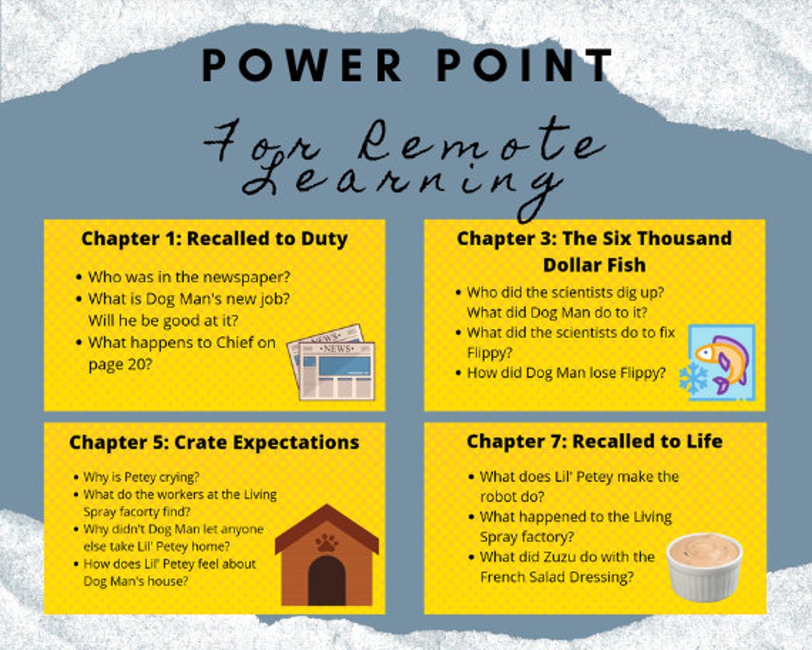 Dog Man A Tale of Two Kitties (book 3) Comprehension Questions ...