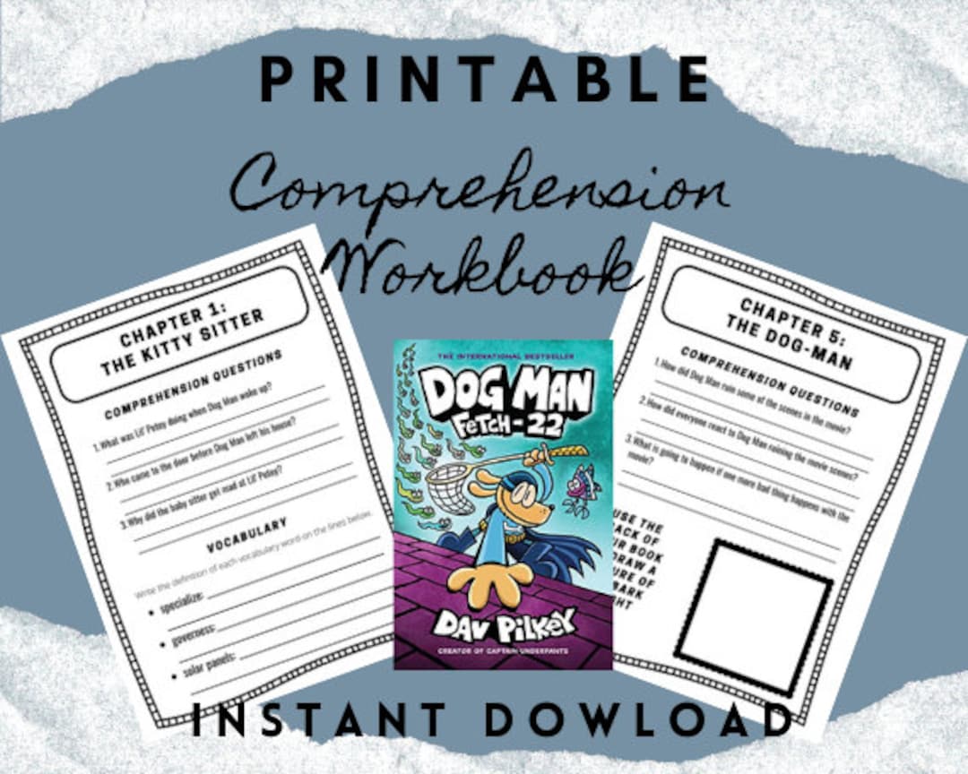 Dog Man Fetch-22 (book 8) Comprehension Questions (commercial Use) - Etsy