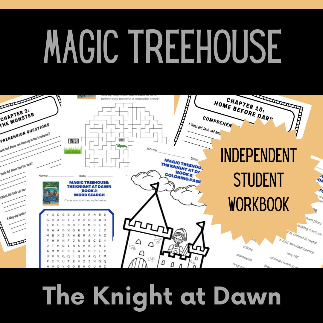 Magic Treehouse: the Knight at Dawn (book 2) Comprehension and Activity ...