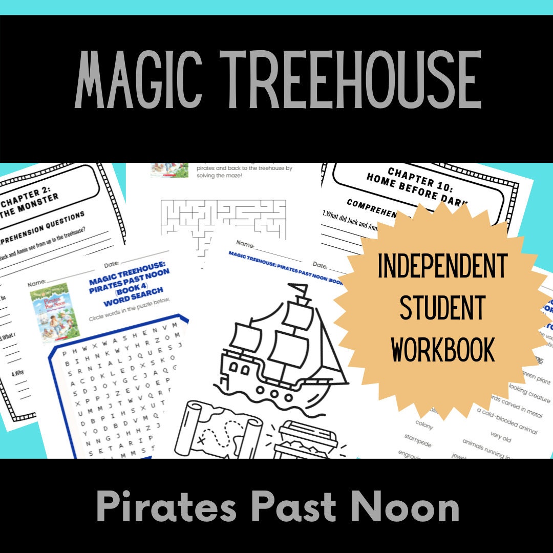 Magic Treehouse: Pirates Past Noon (book 4) Comprehension and Activity ...