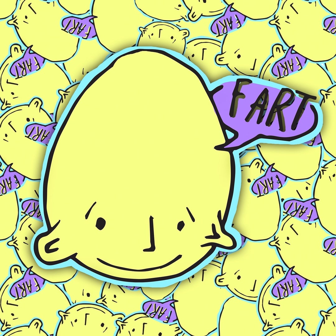 Fart Head Sticker - Etsy