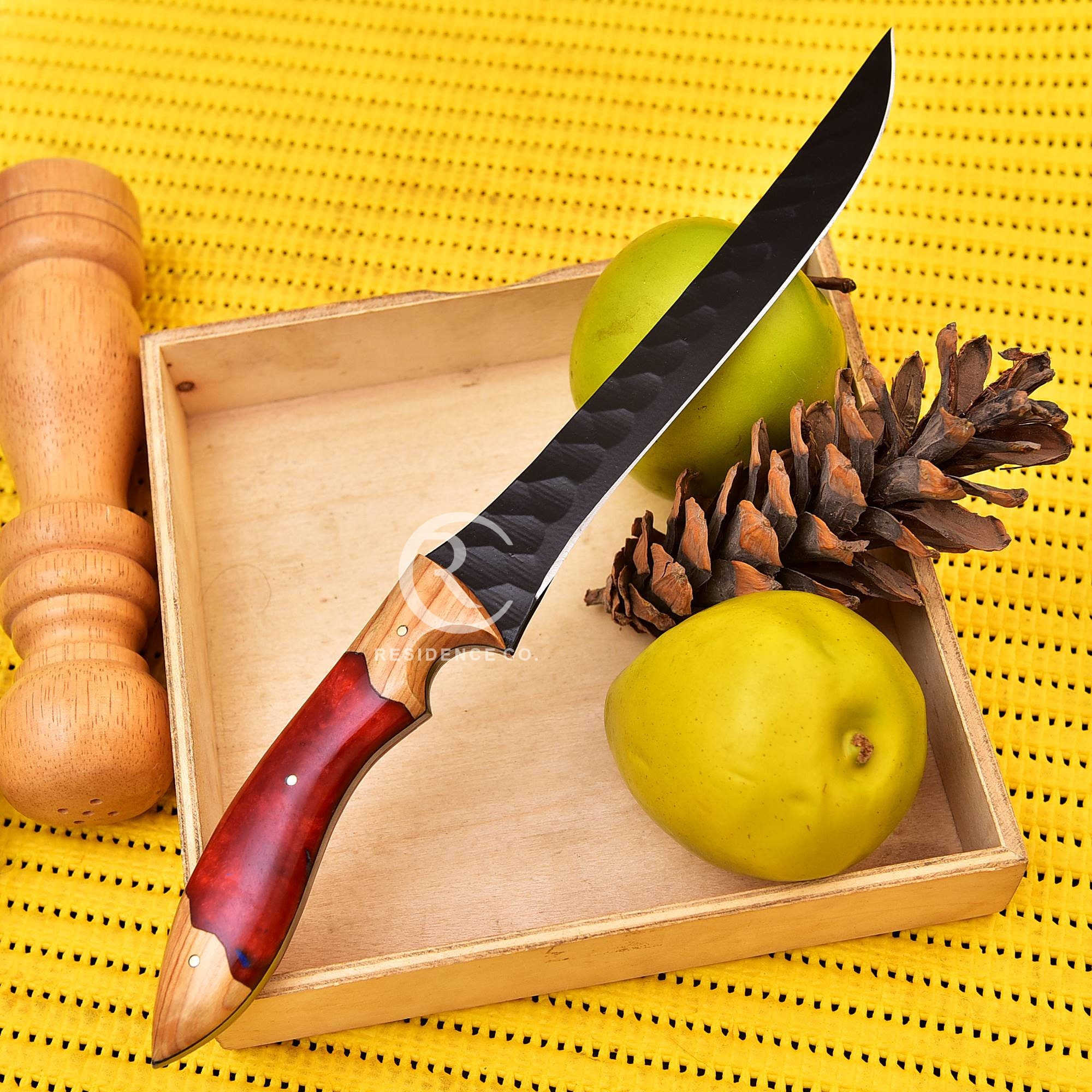 Carbon Steel Fillet Fishing Knife, Handmade Fillet Knife, Kitchen Knife ...