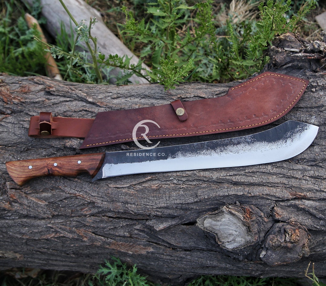 Machete, Hunting Machete, Bowie Machete Knife in 1085 Steel, Ogun ...