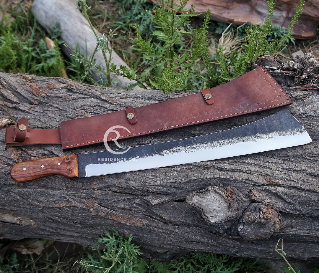 Machete, Hunting Machete, Bowie Machete Knife in 1085 Steel, Ogun ...