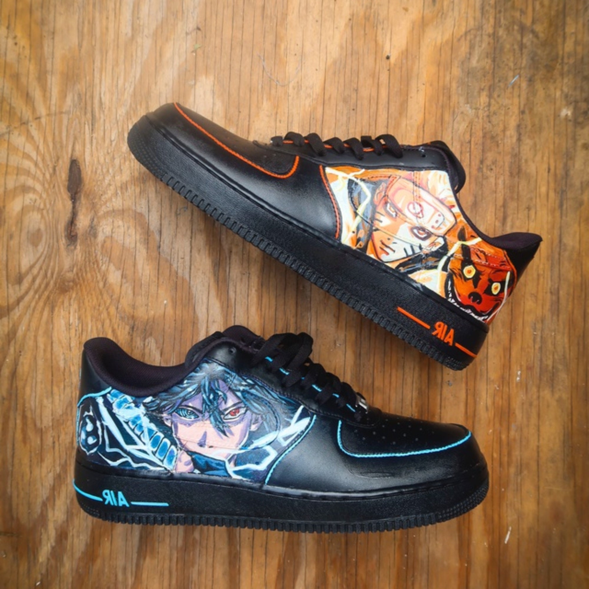 Custom Air Force 1 Naruto Sasukeorder Now: - Etsy