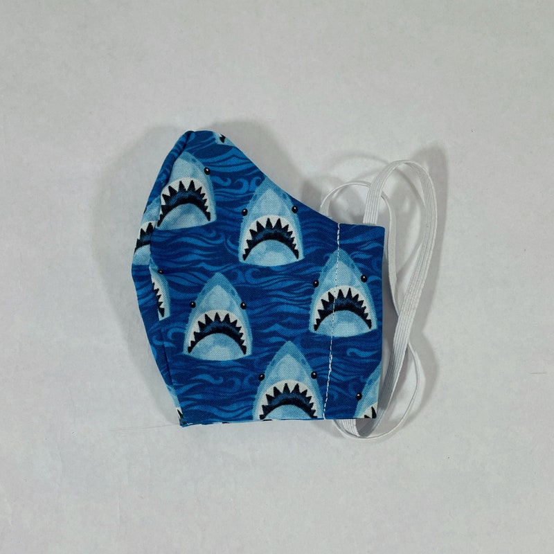 Shark Face Mask - Etsy