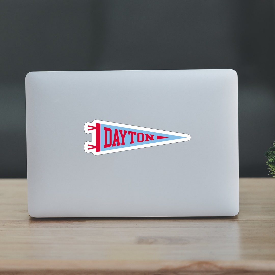 Dayton Chapel Blue/ Light Blue Pendant Flag Sticker - Etsy