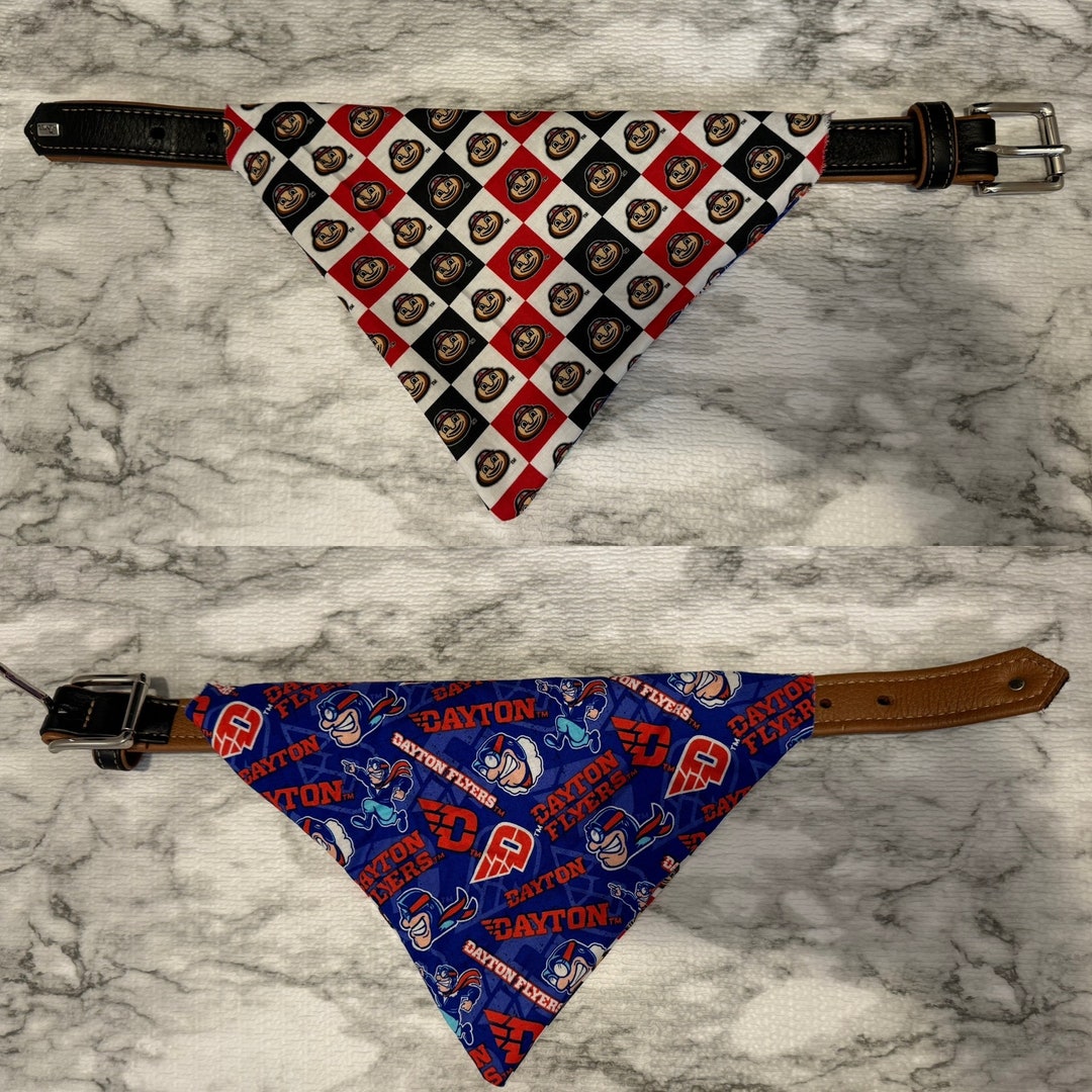 Reversible Collar Loop Pet Bandana Dayton and Ohio State - Etsy