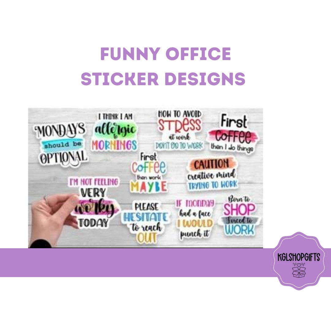 Funny Office Stickers Bundle I Sarcastic - Etsy