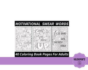 98 Page Anxiety Stress Relief Coloring Book for Adults Digital Download ...