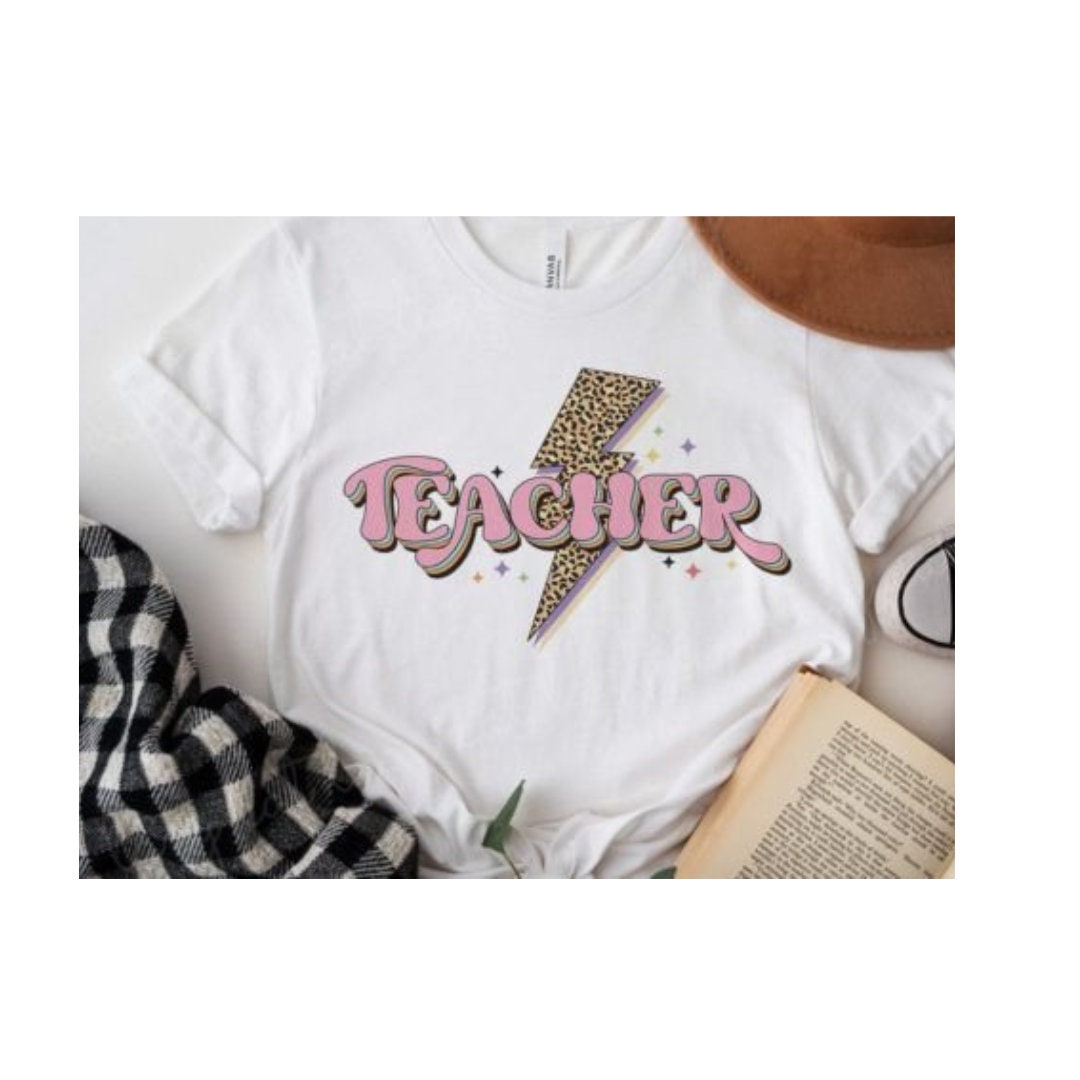 Retro Teacher PNG Sublimation Graphic - Etsy
