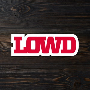 LOWD Sticker - Etsy