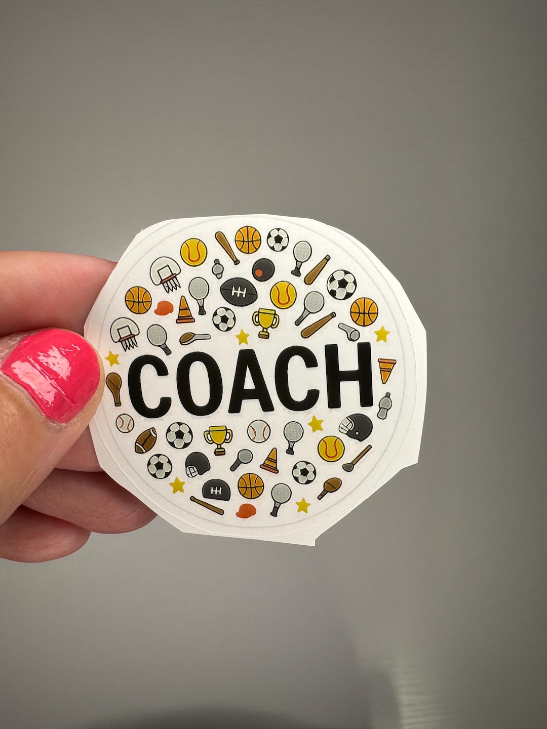 Sports Coach Sticker | Waterproof Vinyl Sticker | Durable Laptop ...
