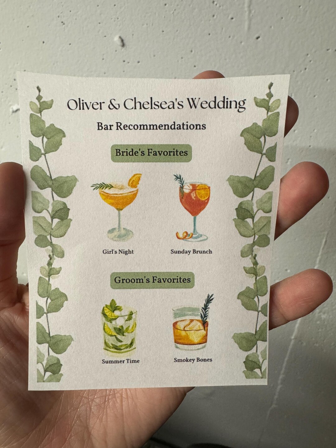 Loral Aesthetic Bar Menu Custom Template - Etsy