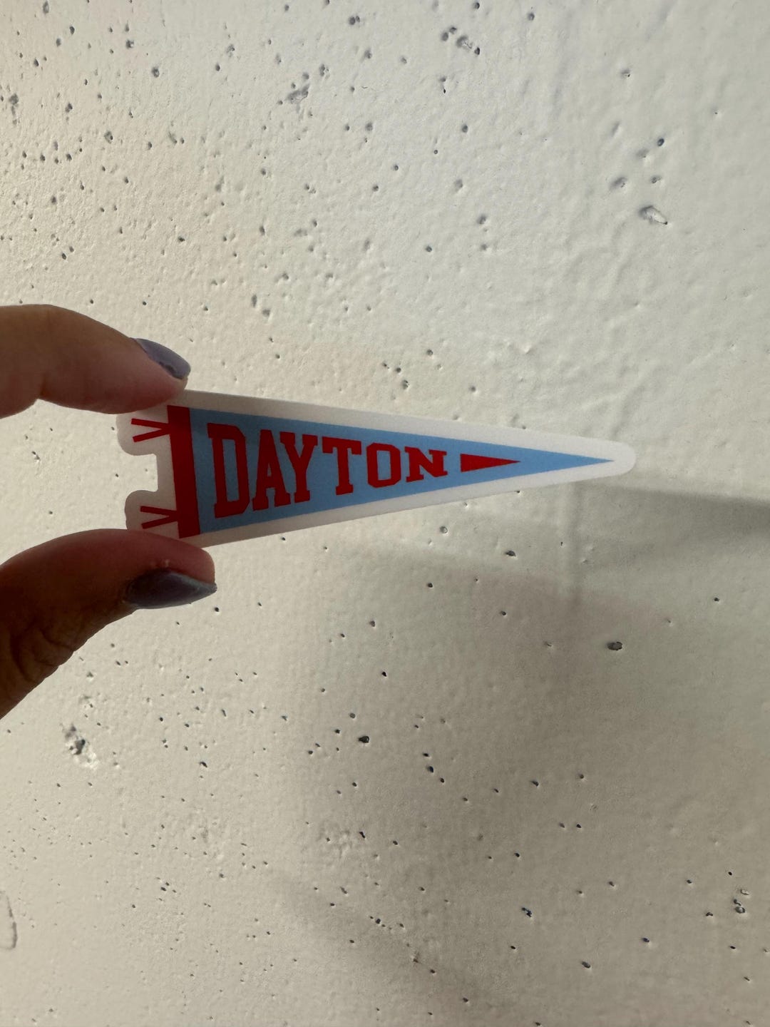 Dayton Chapel Blue/ Light Blue Pendant Flag Sticker - Etsy
