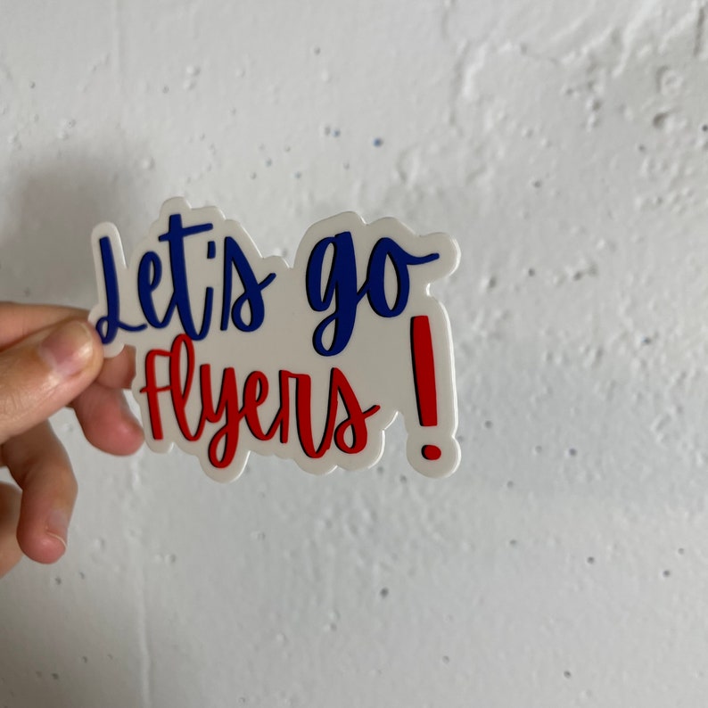Lets Go Flyers Sticker - Etsy