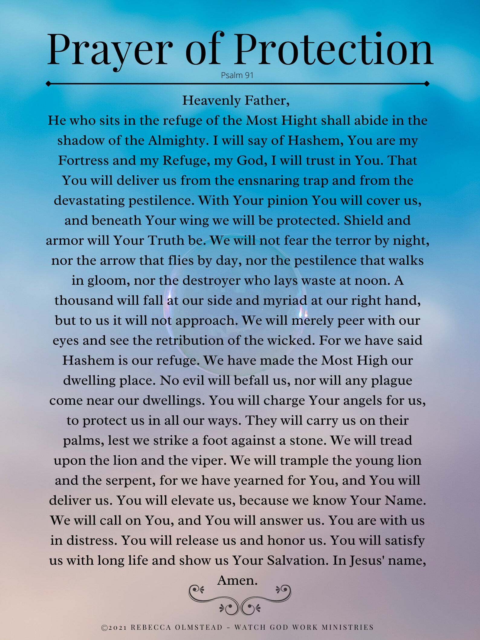 6 Printable Power Prayer Posters (Download Now) - Etsy