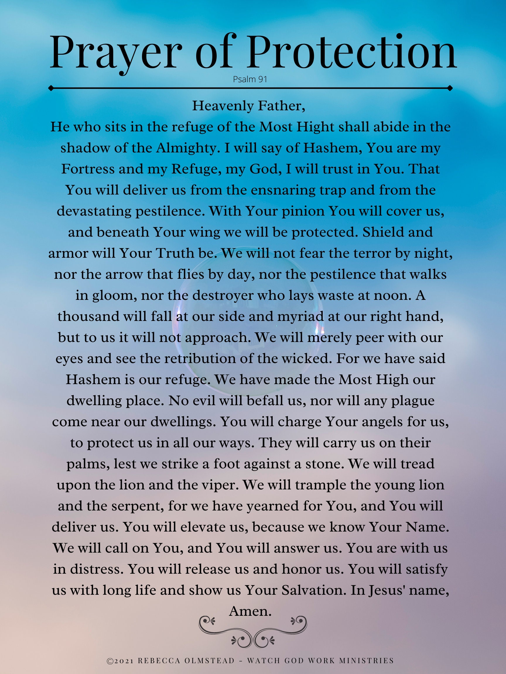 6 Printable Power Prayer Posters (Download Now) - Etsy
