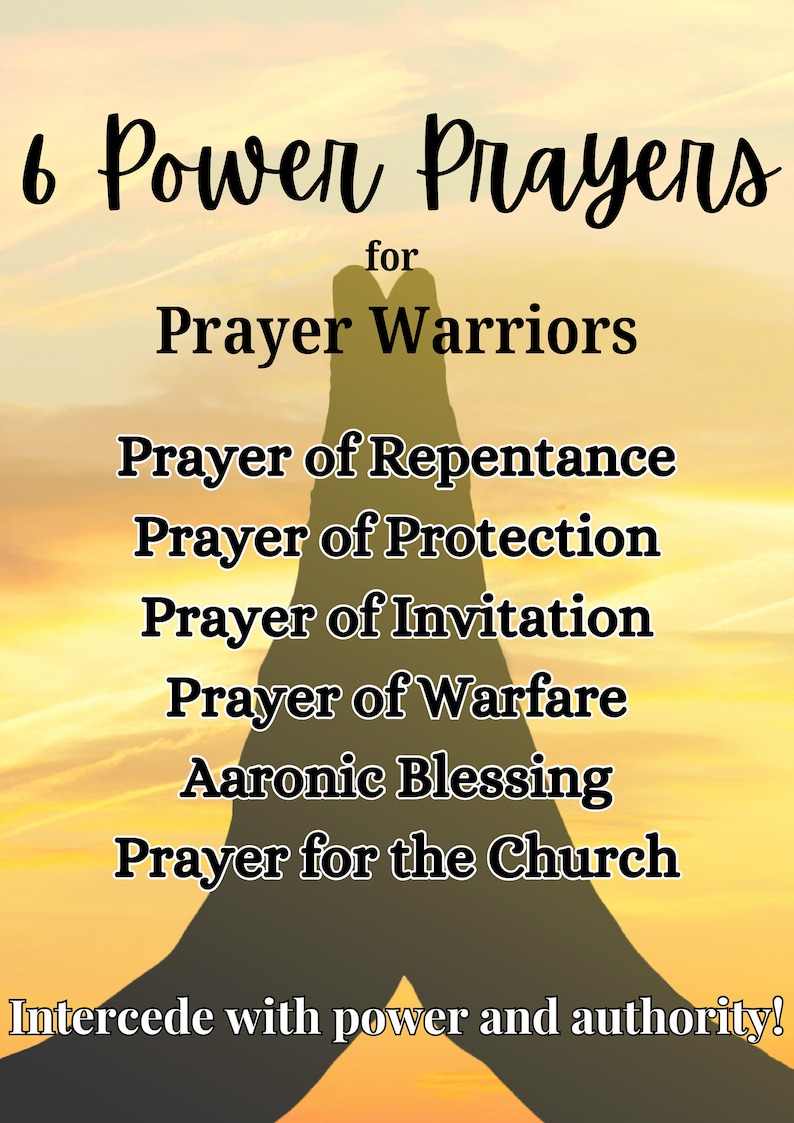 Prayer Warrior Poster Collection - Etsy