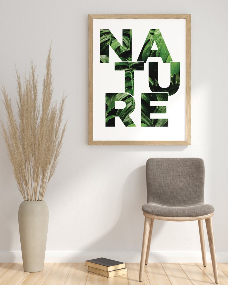 Nature Botanical Wall Decor, Forest Wall Poster, Instant Download ...