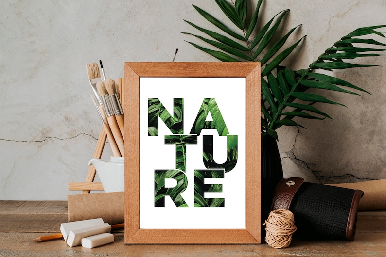 Nature Botanical Wall Decor, Forest Wall Poster, Instant Download ...