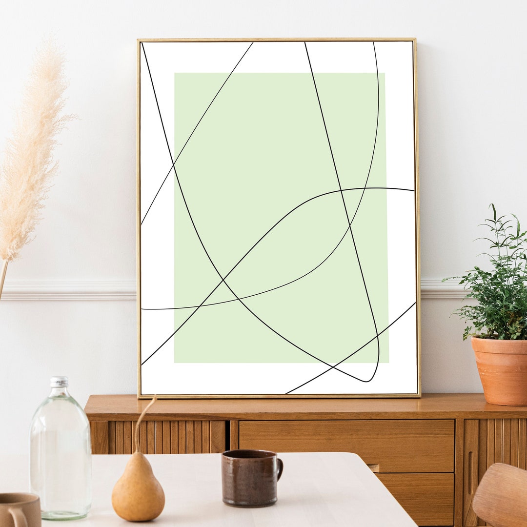 Modern Wall Art Prints, Line Wall Poster, Abstarct Line Wall Art ...